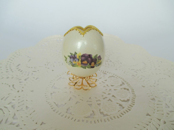 【送料無料】エッグアート＊ようじ入れ＊ビオラ＊＊プチギフト＊イースター その他インテリア雑貨 egg*ange 通販 2641680 ...