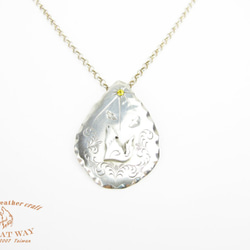 [ナバホ犬タグ925]タブレット魂インディアナマニュアル銀シルバー - ウルフトーテムの魂斜視ペンダント記念碑 ネックレス・ペンダント 久韋革 ...