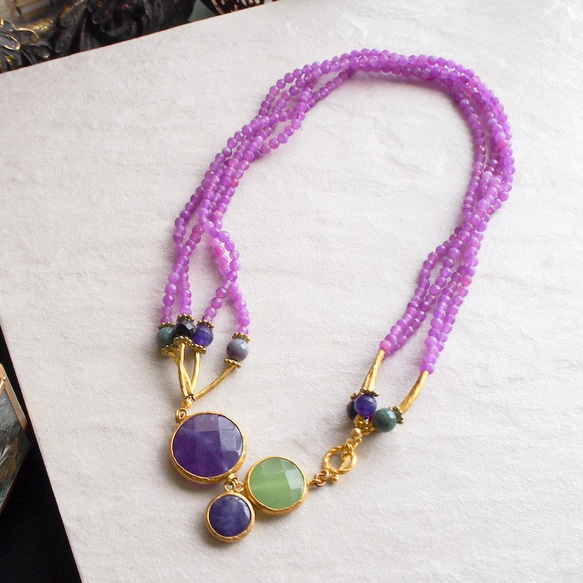 オリエンタルネックレス クリスタルキャンディPU ネックレス・ペンダント Osmanbey 通販 2712537｜Creema(クリーマ)