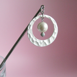 かんざし 惑星/パール×シルバー かんざし HARU-YA Accessories 通販 4300936｜Creema(クリーマ)