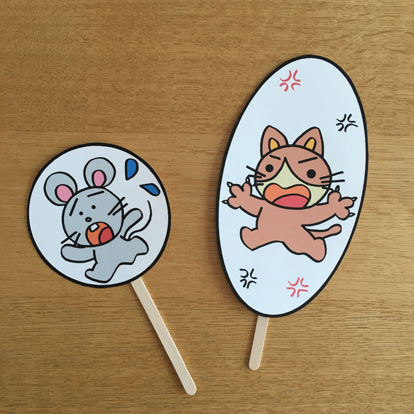 干支の話 ペープサート パネルシアター おもちゃ・人形 ぼたん2組 通販 3320030｜Creema(クリーマ)