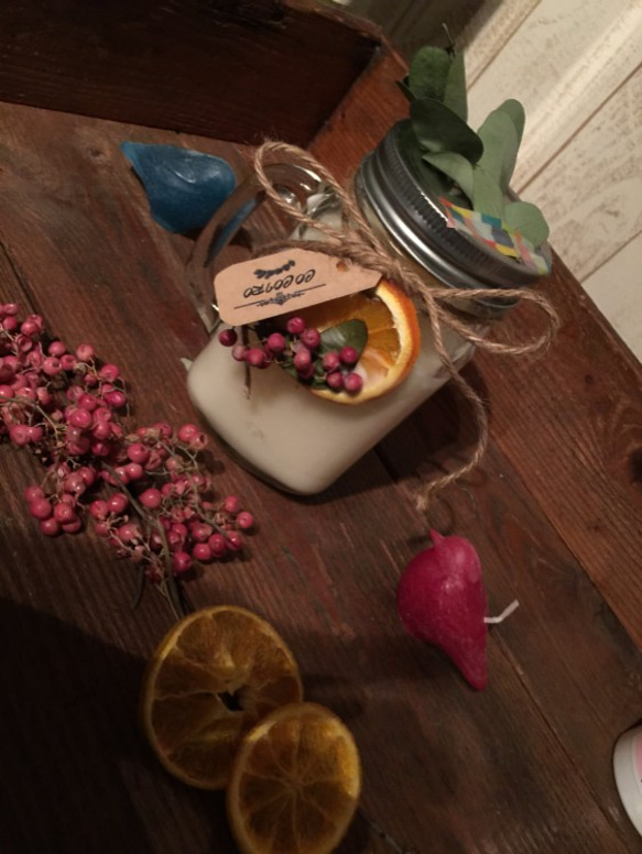 アロマソイキャンドル ジェルボタニカルバラの花 キャンドル・キャンドルホルダー cocoiro_candle 通販｜Creema(クリーマ)