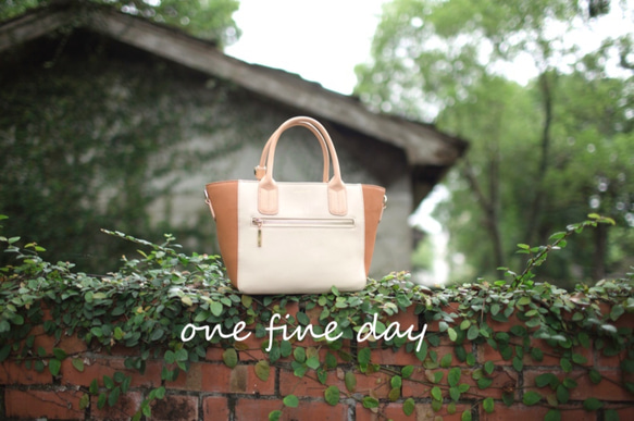 晴れの日ポータブルショルダーバッグ（ラム）|ブラウン|ブラウン トートバッグ one fine day 通販｜Creema(クリーマ) 2832007