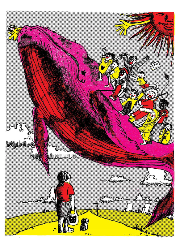 ピンクくじら イラスト Phase love 通販｜Creema(クリーマ) 5629558