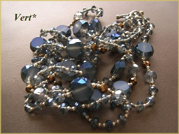 ブルーフロストコインカットグラスグリフィンロングネックレス【シルバー】 ネックレス・ペンダント Vert*《ｳﾞｪｰﾙ》 通販 1273057 ...