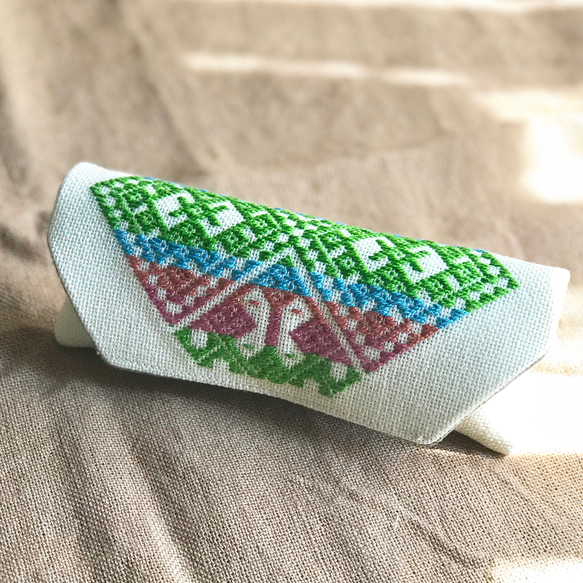 こぎん刺しメガネケース テコナ×ふくべ その他雑貨 こぎん刺し絵糸 通販｜Creema(クリーマ) 5591202
