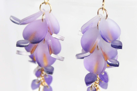 藤の花/ピアス ピアス（フック・チェーン） SUNNY SIDE 通販 8136087｜Creema(クリーマ)