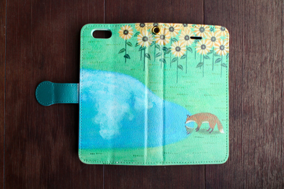 手帳型スマホケース「オアシス」（受注生産） スマホケース・カバー 杜宇子 通販｜Creema(クリーマ) 1782559