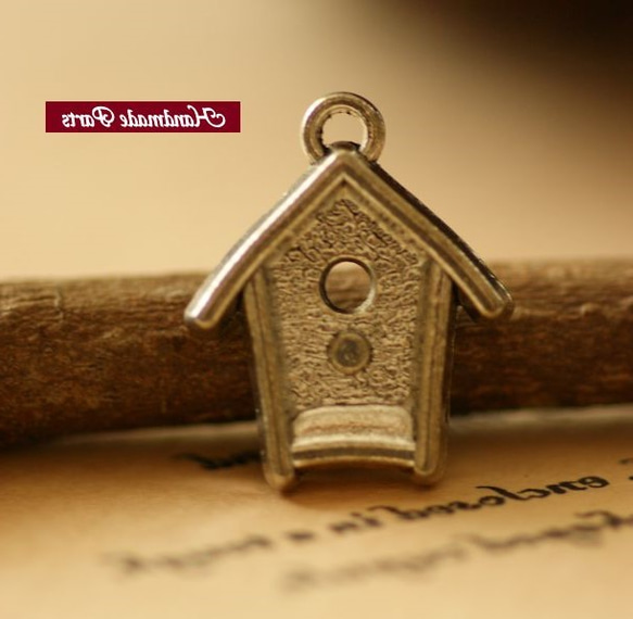 【ハンドメイドパーツ】アンティーク風・メタルチャーム・デコ・銀古美・ハウス (5個） チャーム tanpo-po 通販 1171955 ...