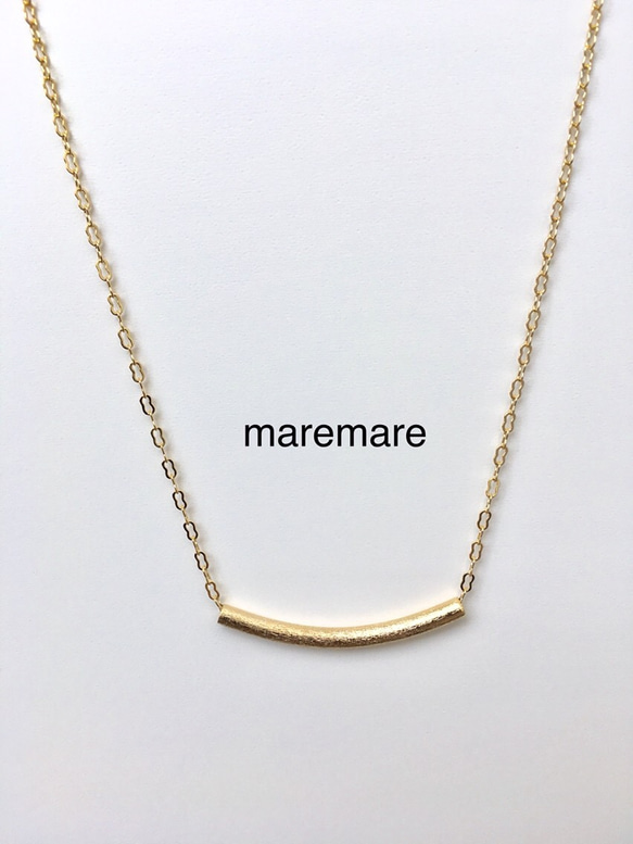 ゴールドパイプ ネックレス ネックレス・ペンダント maremare 通販 2864744｜Creema(クリーマ)