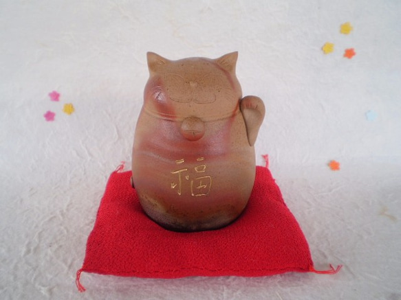 備前焼 招き猫 貯金箱 （左手 金運）t-6 その他インテリア雑貨 桜備前 通販 3689539｜Creema(クリーマ)