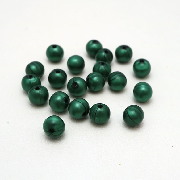 JV-AC-298 チェリーブランドアクリルビーズ：ラウンド コーティンググリーン約5.5-6mm【20個】 ビーズ ジュリアン 通販 ...
