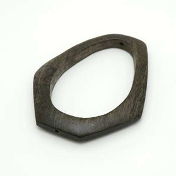 K-T-118-DGY ウッド変形ヘキサゴン ダークグレー60×45mm【1個】 木材・板 ジュリアン 通販 7250624｜Creema(クリーマ)