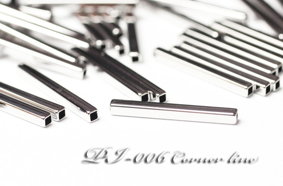 【24個】角パイプパーツ15×1.5mm《PI-006》【銀色】 金具・チェーン チェーンのNEO BEADS 通販 3075381 ...