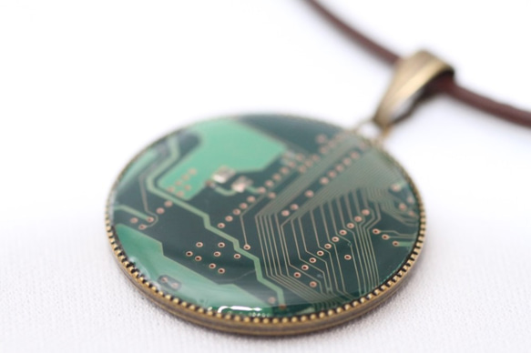 マラカイト基板のコッパーネックレス ネックレス・ペンダント ruy 通販｜Creema(クリーマ) 2889800