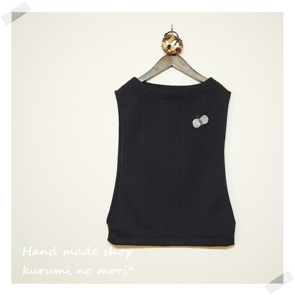 サイズ追加しました☆キルトニットベスト M・L・LL ベスト kurumi no mori* 通販 12884669｜Creema(クリーマ)