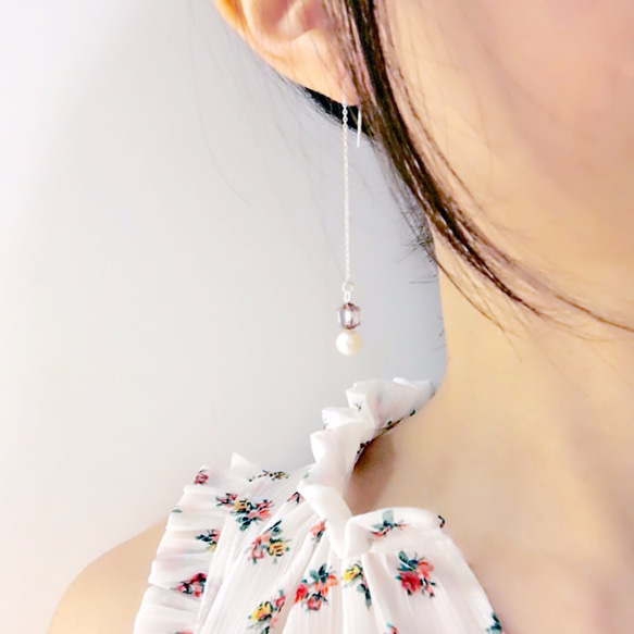 ムーンライトの女神のイヤリングS925スターリングシルバーのイヤリング抗アレルギー ピアス（フック・チェーン） Fabie 菲比 通販 ...