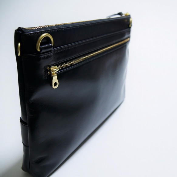 【Extend+】2WAYレザークラッチバッグ 黒 クラッチバッグ GENTLION 通販 3898797｜Creema(クリーマ)