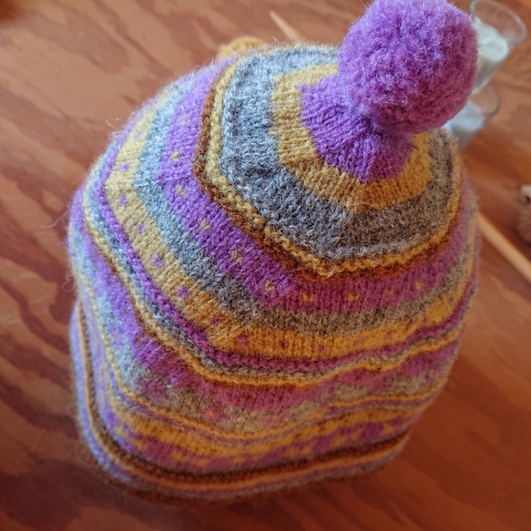 キャンディニット帽 ニット帽・ビーニー r-roo m s 通販 12689012｜Creema(クリーマ)