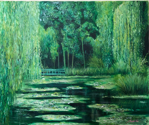 Monet's garden 送料無料 絵画 Masako's Gallery 通販 10160918｜Creema(クリーマ)