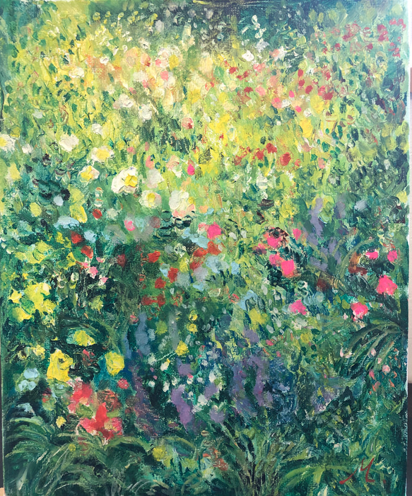 Flower garden2 送料無料 絵画 Masako's Gallery 通販 9676540｜Creema(クリーマ)