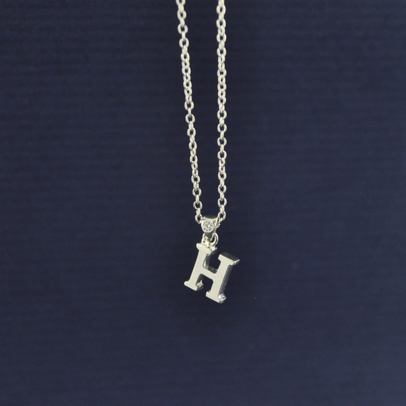 Initial Necklace,Personalized,Customized ネックレス・ペンダント GreenRock 青岩 通販 ...