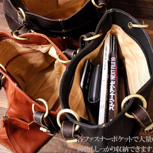 送料無料】本牛革 カーフスキンレザー トートバッグ トート 送料無料】本牛革 カーフスキンレザー トートバッグ トート