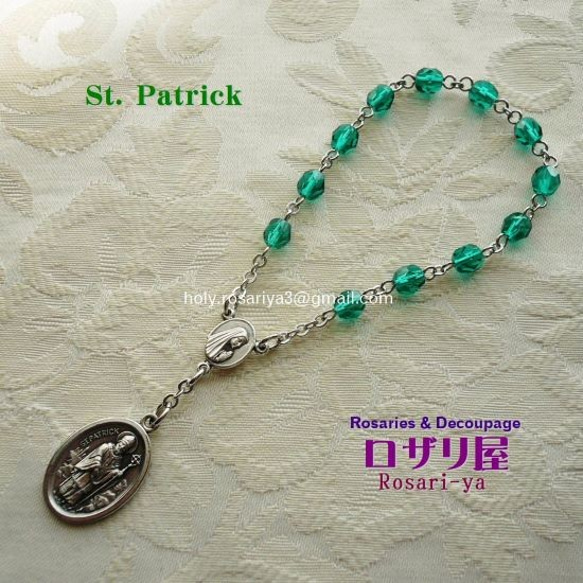 ロザリ屋 聖パトリックのチャプレット ネックレス・ペンダント ロザリ屋／天使の手 通販 12674412｜Creema(クリーマ)