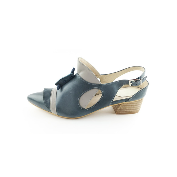The Deep Cliopsis - Deep blue / gray - Special 3D modeling パンプス clave ...