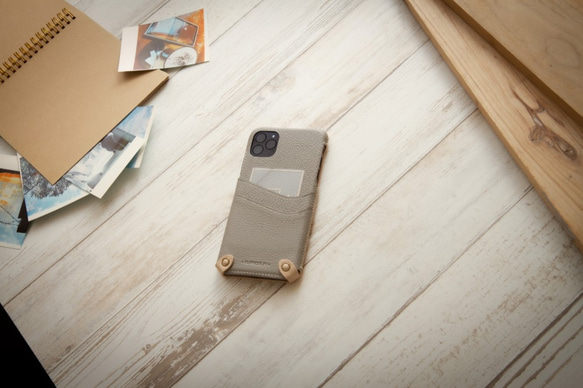 iPhone 11 Pro MAX MORANDIミニマリスト携帯電話ケース-ランフォググレー iPhoneケース・カバー n.max.n ...
