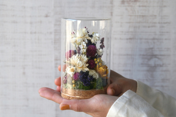 送料無料 母の日おすすめ ガラスボトルアレンジ #04 ドライフラワー QUEUE DE RANUN 通販｜Creema(クリーマ)