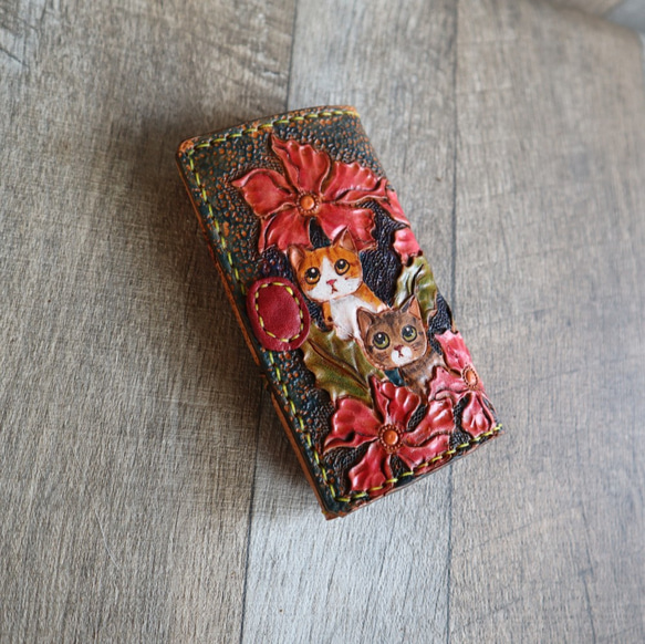 レザーカービングのキーケースB キーケース muku2 通販 12637367｜Creema(クリーマ)