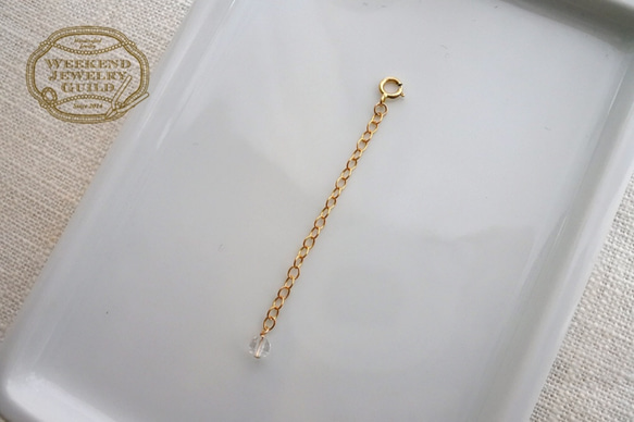 [14KGF]アジャスター 5cm クリスタルクォーツ付き WJG_A002 ネックレス・ペンダント WeekendJewelryGuild 通販 4586976｜Creema(クリーマ)