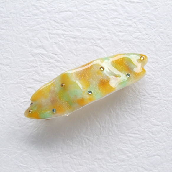 なみなみバレッタ-ひまわり畑- バレッタ shimmer 通販 12129136｜Creema(クリーマ)