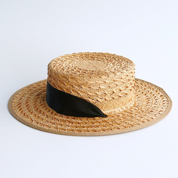 Bao Lace Canoche 雙色絲帶本色 21SSS-005 寬緣帽 ROOTS135° 的作品｜Creema 12491597