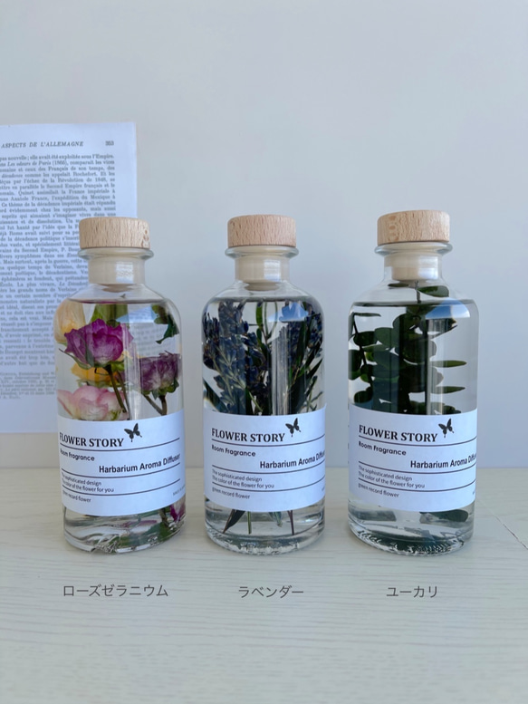 デザイン フラワーハーバリウム・アクアディフューザー フローラルな彩り♬ ディフューザー・アロマポット heill ヘイル 通販｜Creema ...
