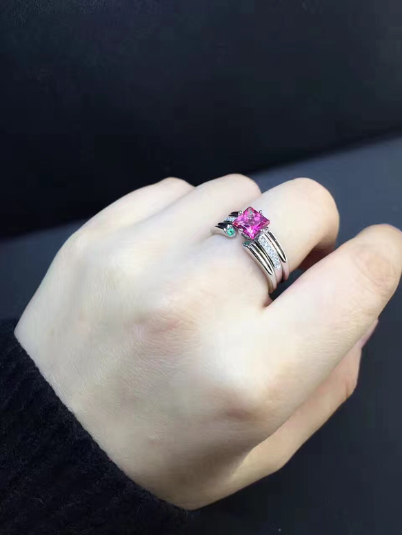 新しいデュアルユースの天然トパーズリング 指輪・リング Sane 通販 3289325｜Creema(クリーマ)