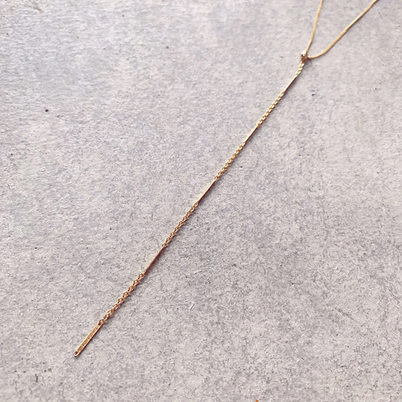 *coco vanilla* 14kgf Yラインネックレス ネックレス・ペンダント coco vanilla 通販 10229708｜Creema(クリーマ)