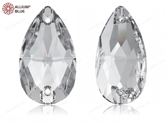 【スワロフスキー#3230】24粒 Pear-shaped ソーオンストーン 12x7mm クリスタル F ビジュー・クリスタル ...