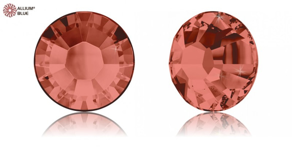 【スワロフスキー#2038】10粒 XILION Rose ラインストーン ホットフィックス SS8 パパラチア (54 ビジュー・クリスタル ...