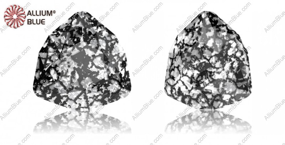 【スワロフスキー#4706】48粒 Trilliant 17mm クリスタル ブラック パティナ (001BLAPA) ビジュー・クリスタル ...