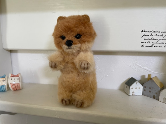 お座り ポメちゃん 羊毛フェルト りえどん 通販 12577548｜Creema(クリーマ)