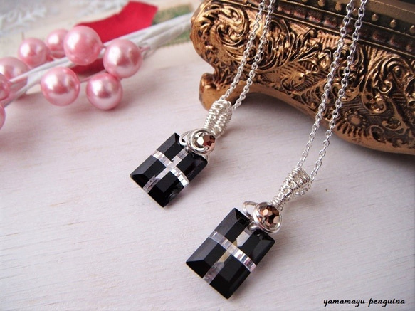 【販売終了】ブラッククロス・キュービックジルコニアのシルバー925ネックレス(ペアセット) ネックレス・ペンダント ヤママユ 通販 ...