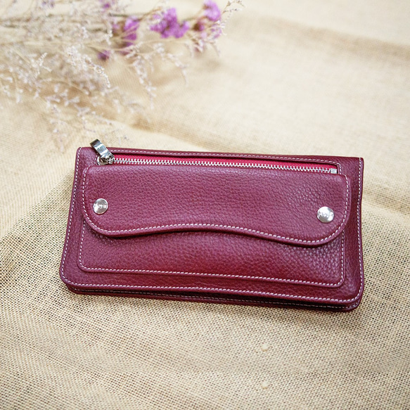 HOYA BAG‧手作りレザー‧イタリアレザー‧複数のロングクリップ‧赤 ポシェット 禾亞皮作坊 Hoya Bag 通販 5525719 ...