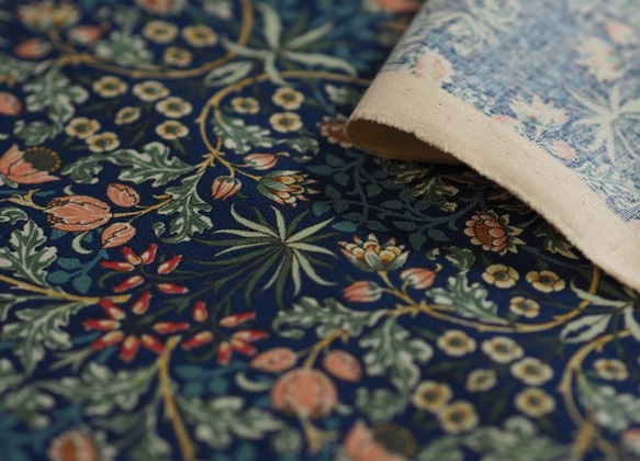 Best of Morris Spring ヒヤシンス インディゴ modafabrics 生地 Attic's Dragon 通販 ...