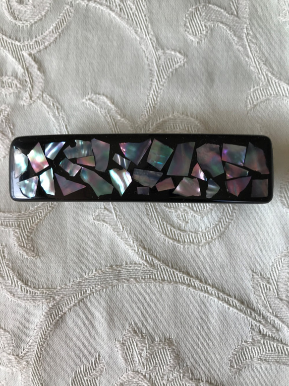 螺鈿（らでん）のバレッタ～パタ ピッタ ～シリーズⅤ その他アクセサリー ぴっころ 通販 12638819｜Creema(クリーマ)