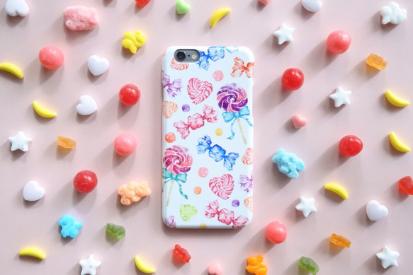 送料無料★キャンディー柄スマホケース★iPhone Android対応 スマホケース・カバー melancholic sister 通販 ...