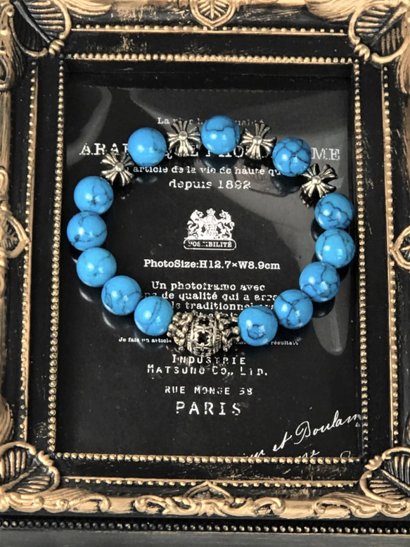 【守護☆インスピレーション】ターコイズ＆クロスのハワイアンブレス ブレスレット irodori 通販｜Creema(クリーマ) 5373046