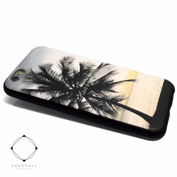 iphone6plus / iphone6splusケース（5.5寸用）レザーケースカバー（ビーチ×ブラック） iPhoneケース・カバー A ...