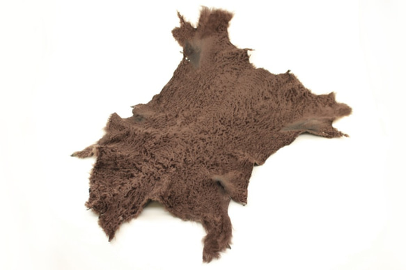 【ファー素材】ラムのファー素材（ブラウンのシェアードラム） 生地 FUR DESIGN（ファーデザイン） 通販 5367275｜Creema ...